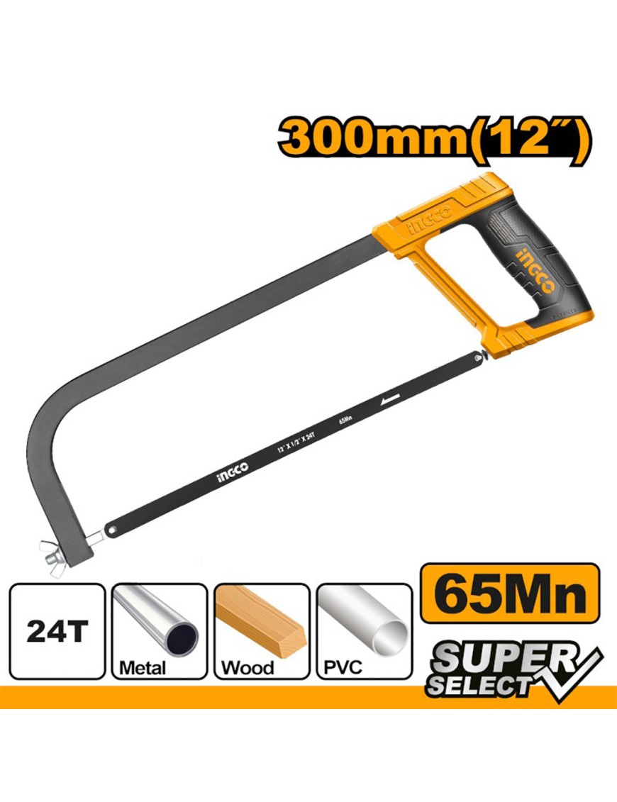 Seghetto manuale da 300 mm Telaio regolabile Sega ferro legno Pvc Lama ...