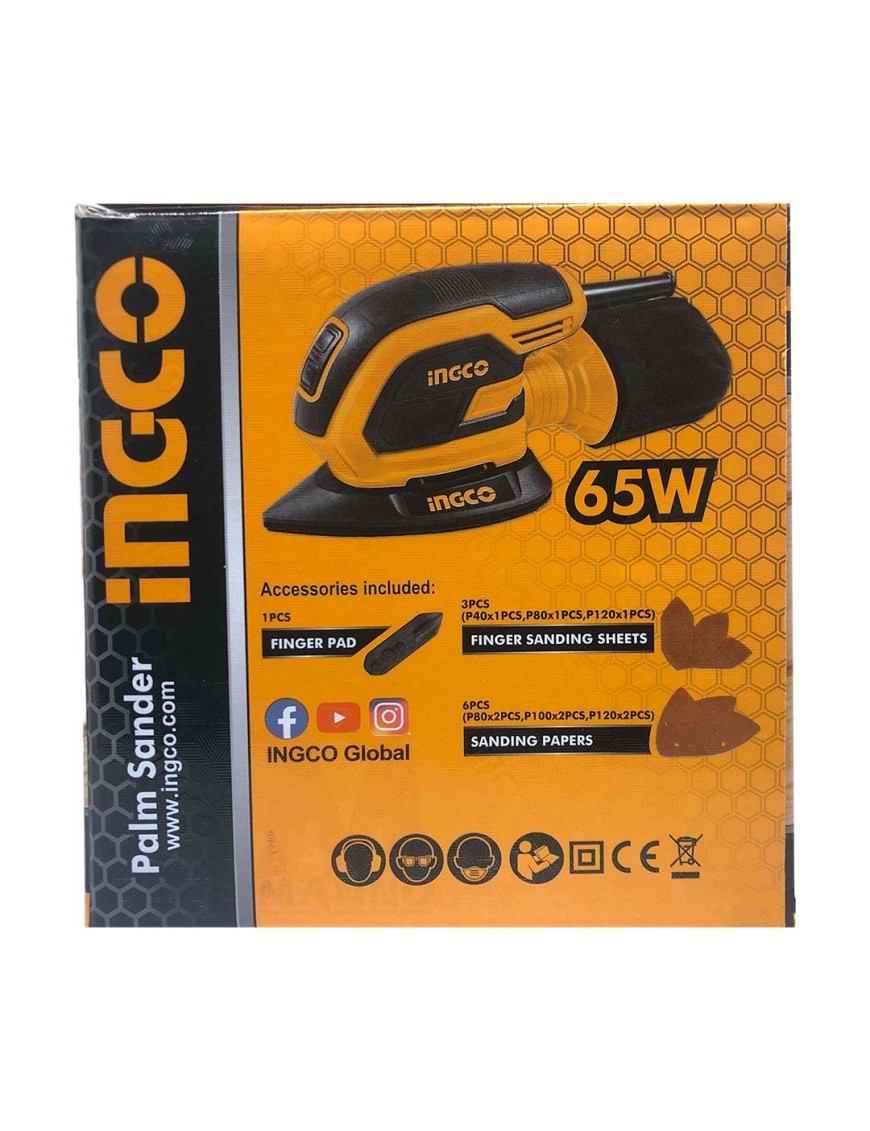 Levigatrice palmare triangolare elettrica 65W con sacca Kit carta ...