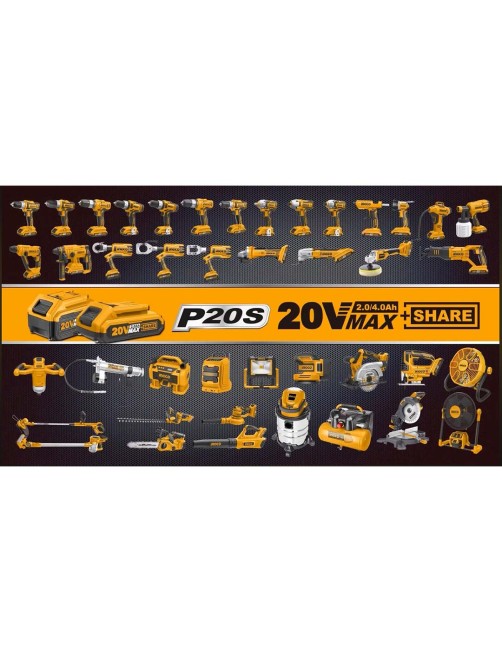 Faretto led da lavoro a batteria 20 V portatile Appendibile cantiere ...