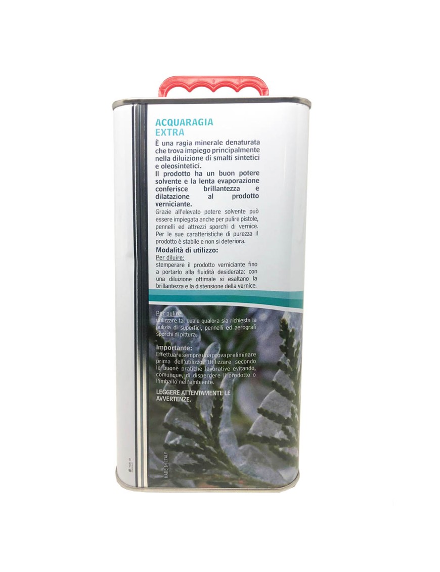 Acquaragia diluente solvente extra 5 lt multiuso per vernici smalti ...